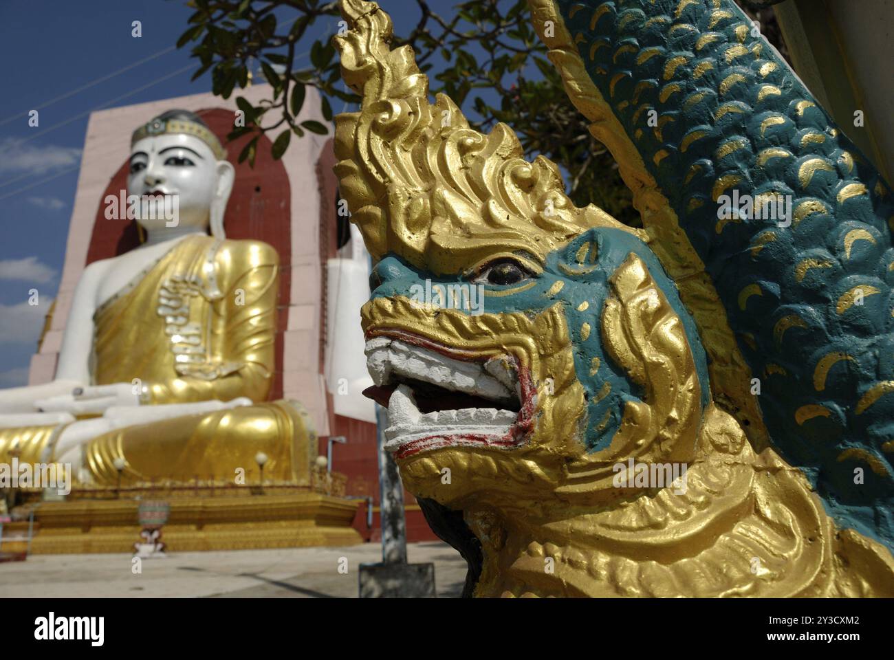 Naga at Kyaik Pun, Bago, Myanmar, Asia Stock Photo - Alamy