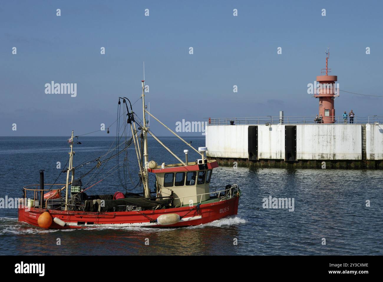 Crab cutter in Buesum, Schleswig-Holstein, Germany, Europe Stock Photo ...