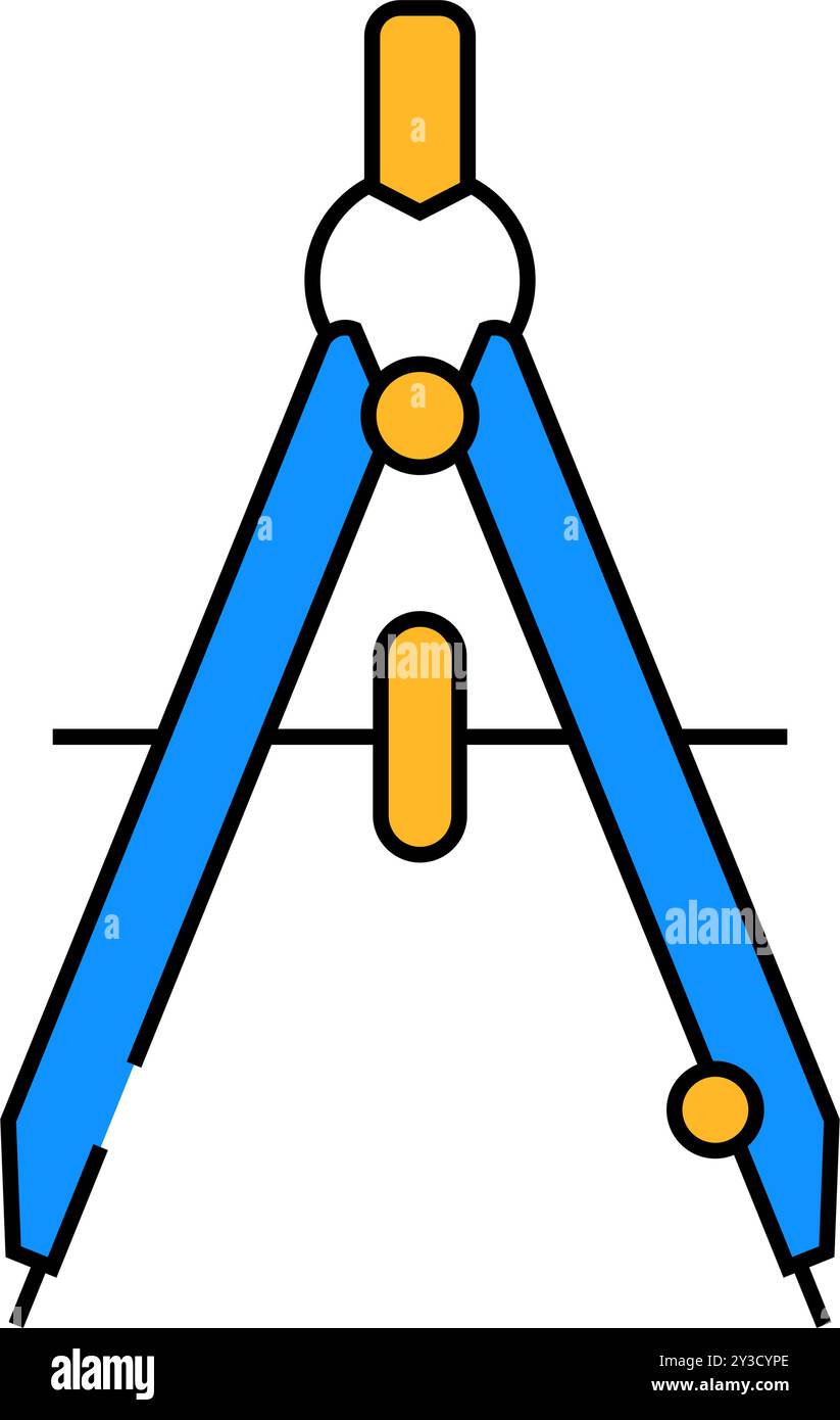 drafting compass architectural drafter icon color illustration Stock ... drafting compass architectural drafter icon color illustration Stock ...