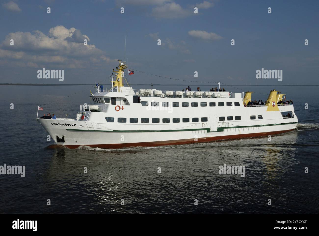 MS Lady von Buesum, Buesum, Schleswig-Holstein, Germany, Europe Stock ...