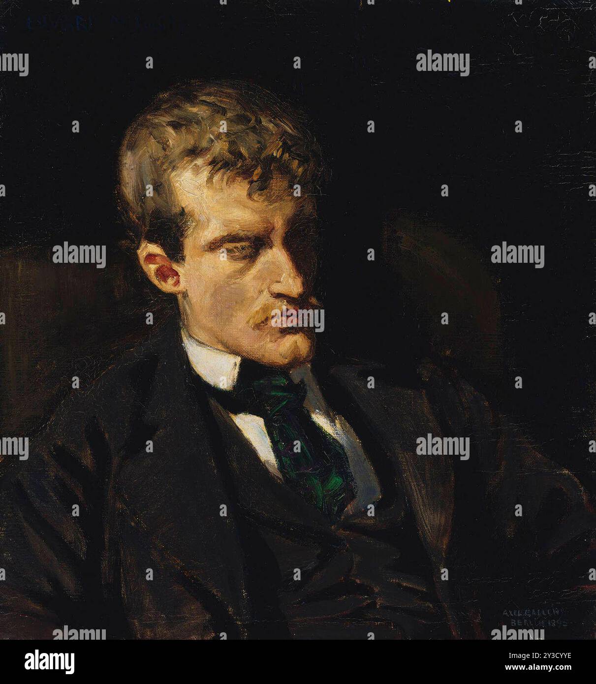 Portrait of Edvard Munch, 1895 Stock Photo - Alamy