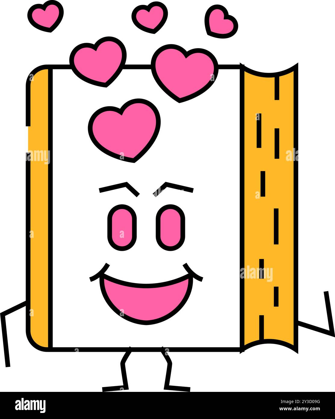school book character icon color illustration Stock Vector Image & Art ...
