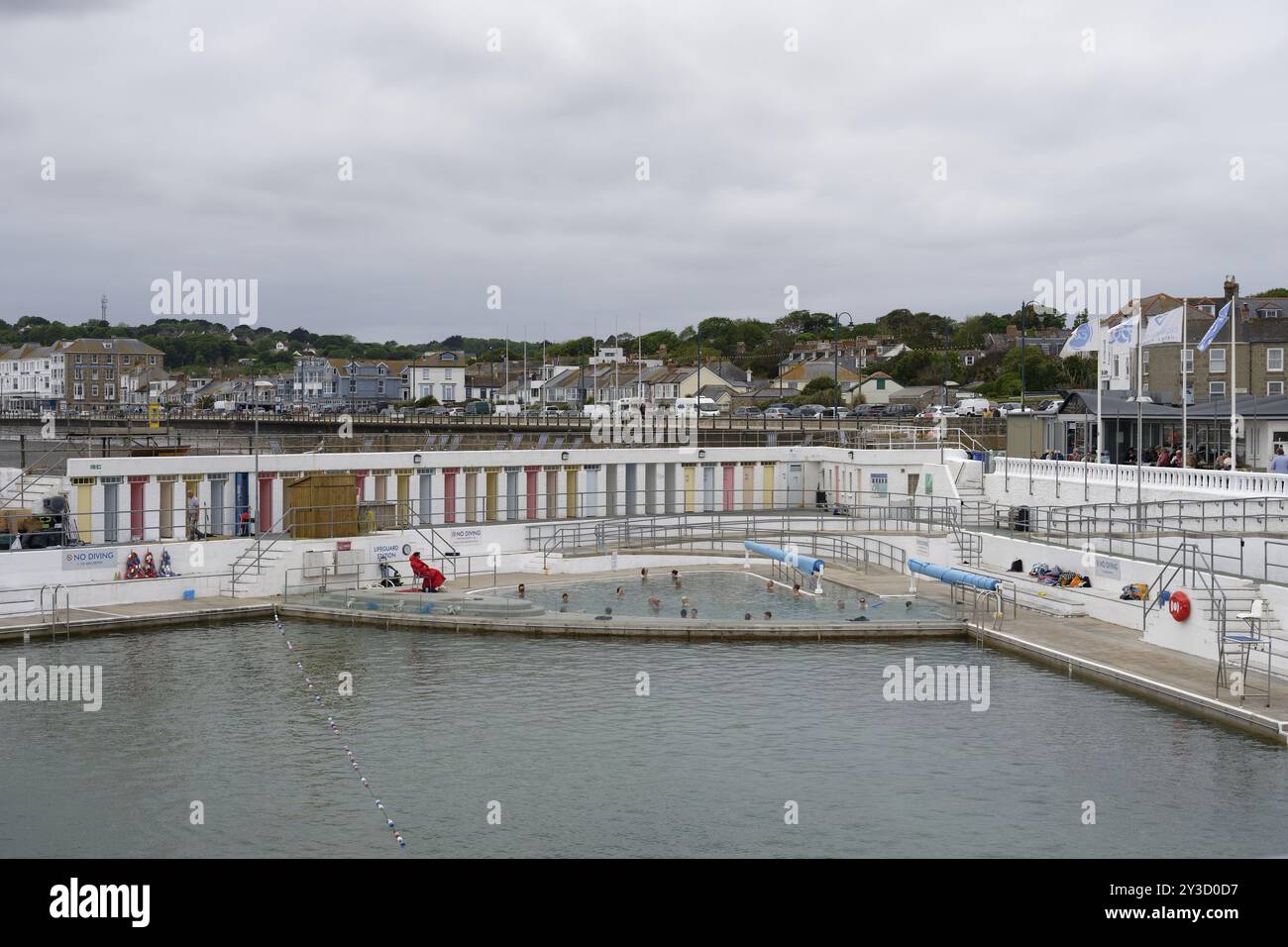 Swimming pool Jubilee Pool, Penzance, England, Great Britain Stock ...