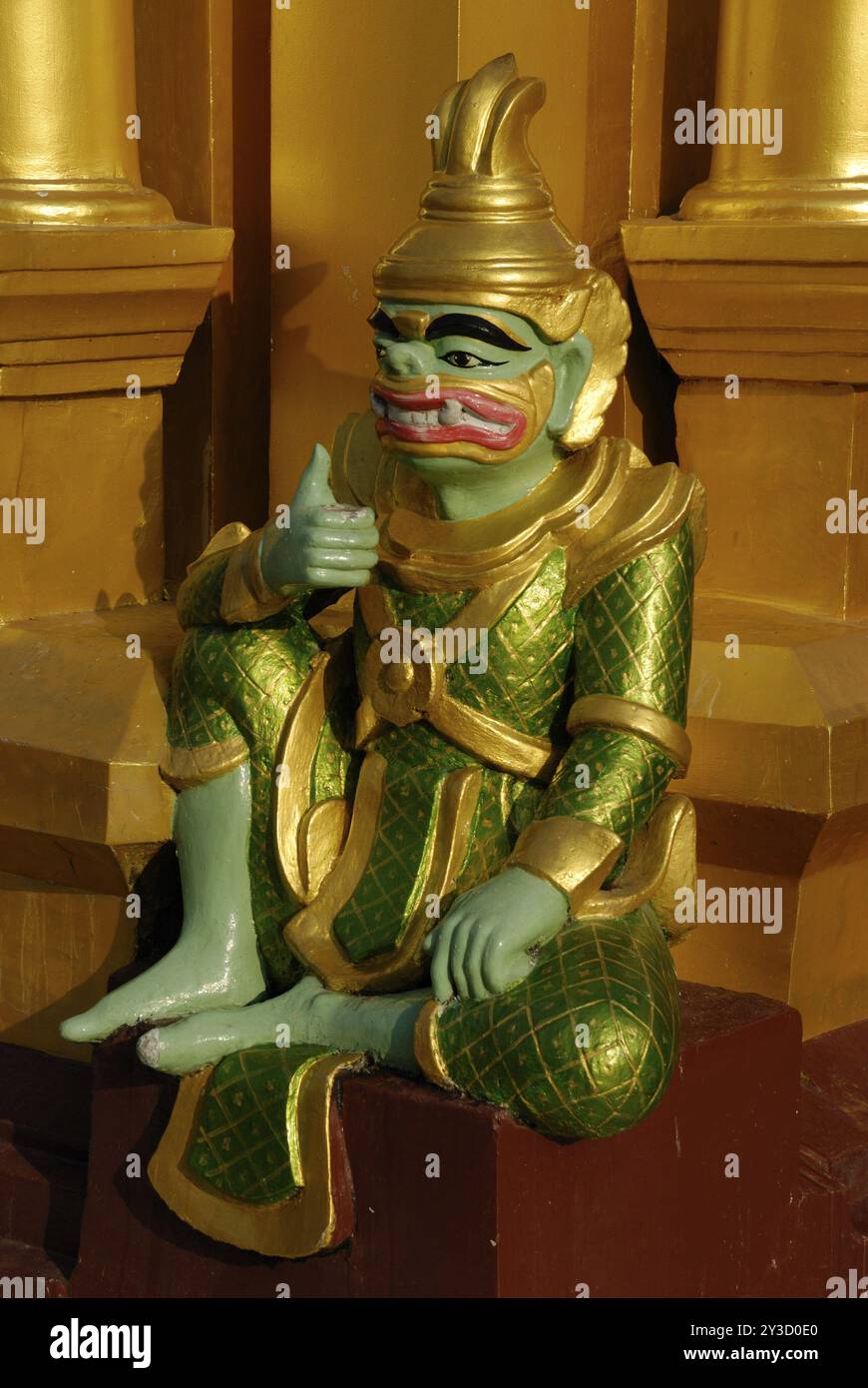 Demon in the Shwedagon Pagoda, Yangon, Myanmar, Asia Stock Photo - Alamy
