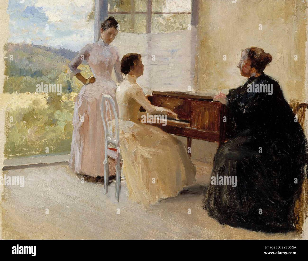 In the Drawing Room at Haikko, study, 1888 Stock Photo - Alamy