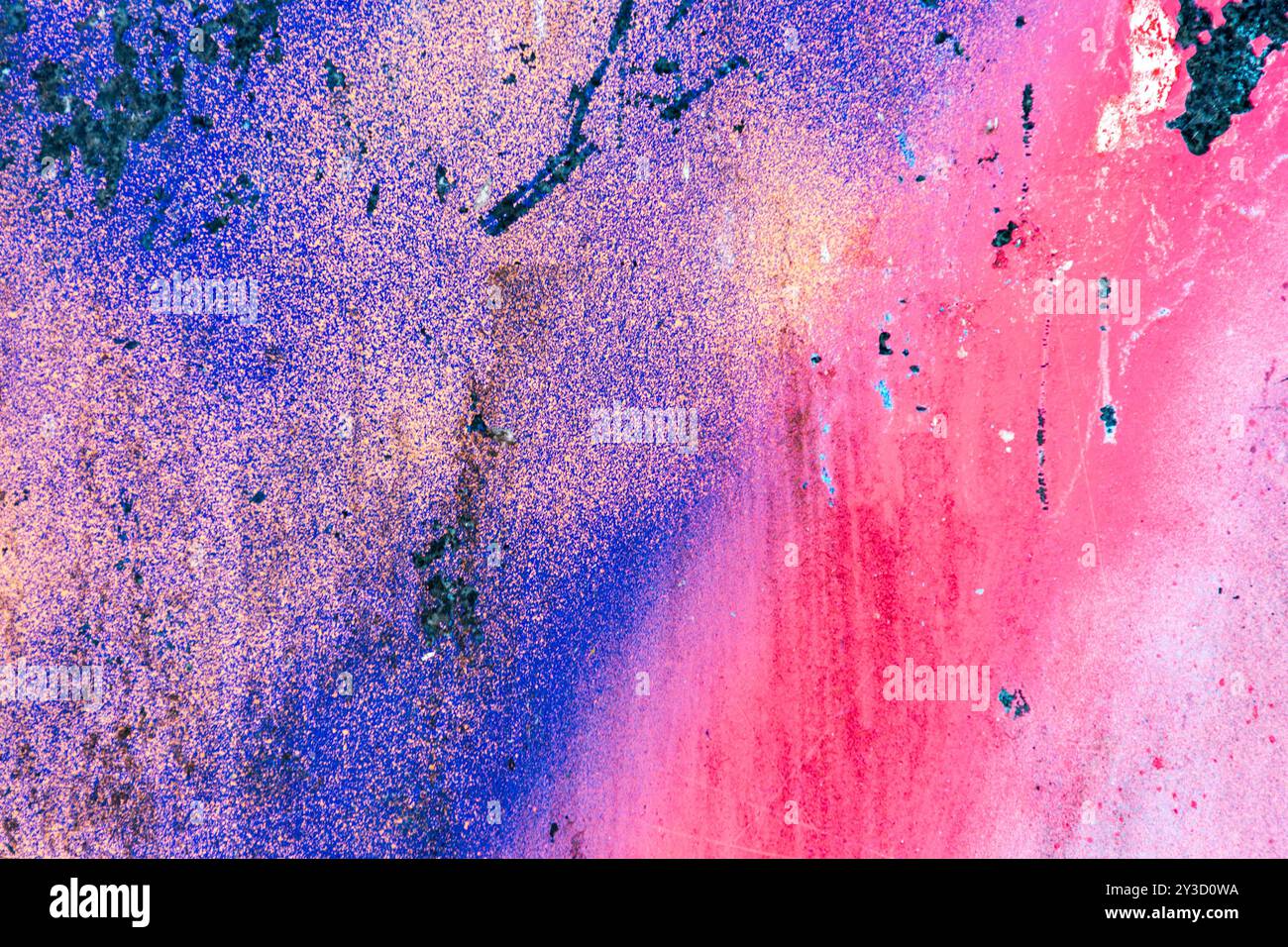 Abstract wall texture with spray paint fragment, close up texture ...