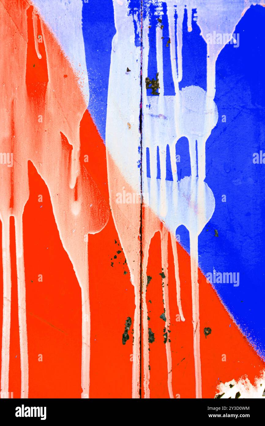 Abstract wall texture with spray paint fragment, close up texture ...