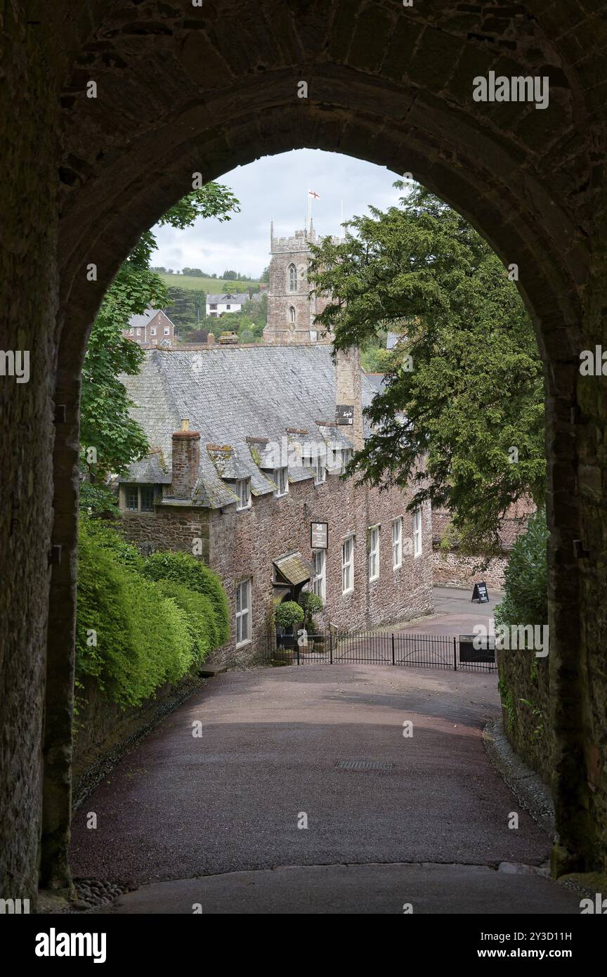 Stables, Dunster Castle, Dunster, England, Great Britain Stock Photo ...