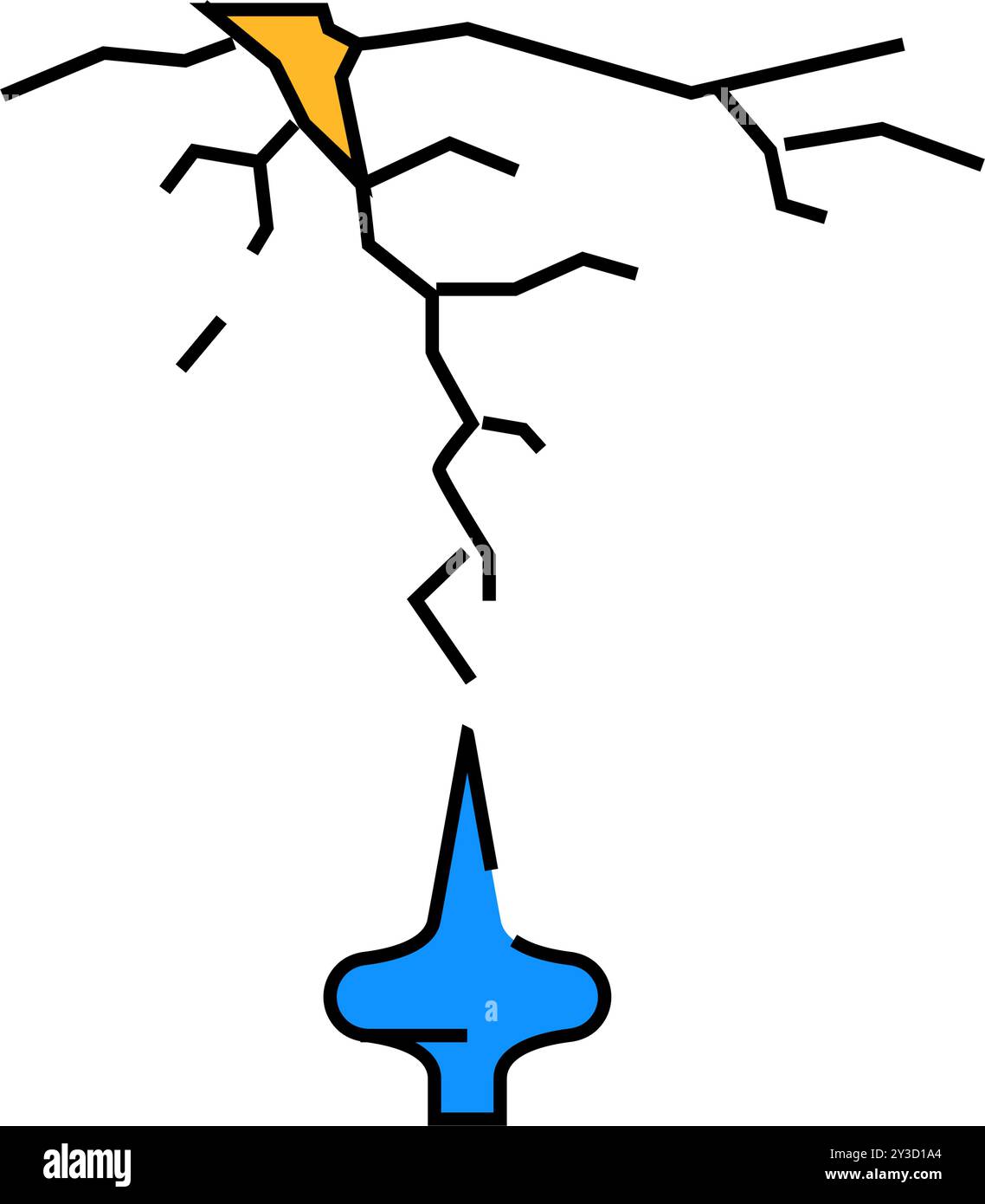 lightning electricity icon color illustration Stock Vector Image & Art ...