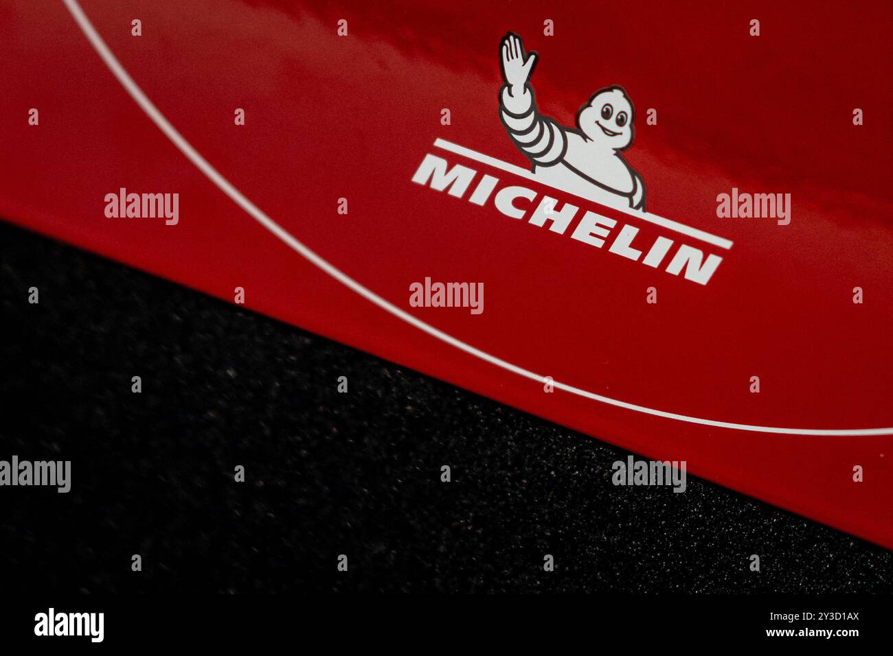 In this photo illustration, the Michelin Star logo seen displayed in ...