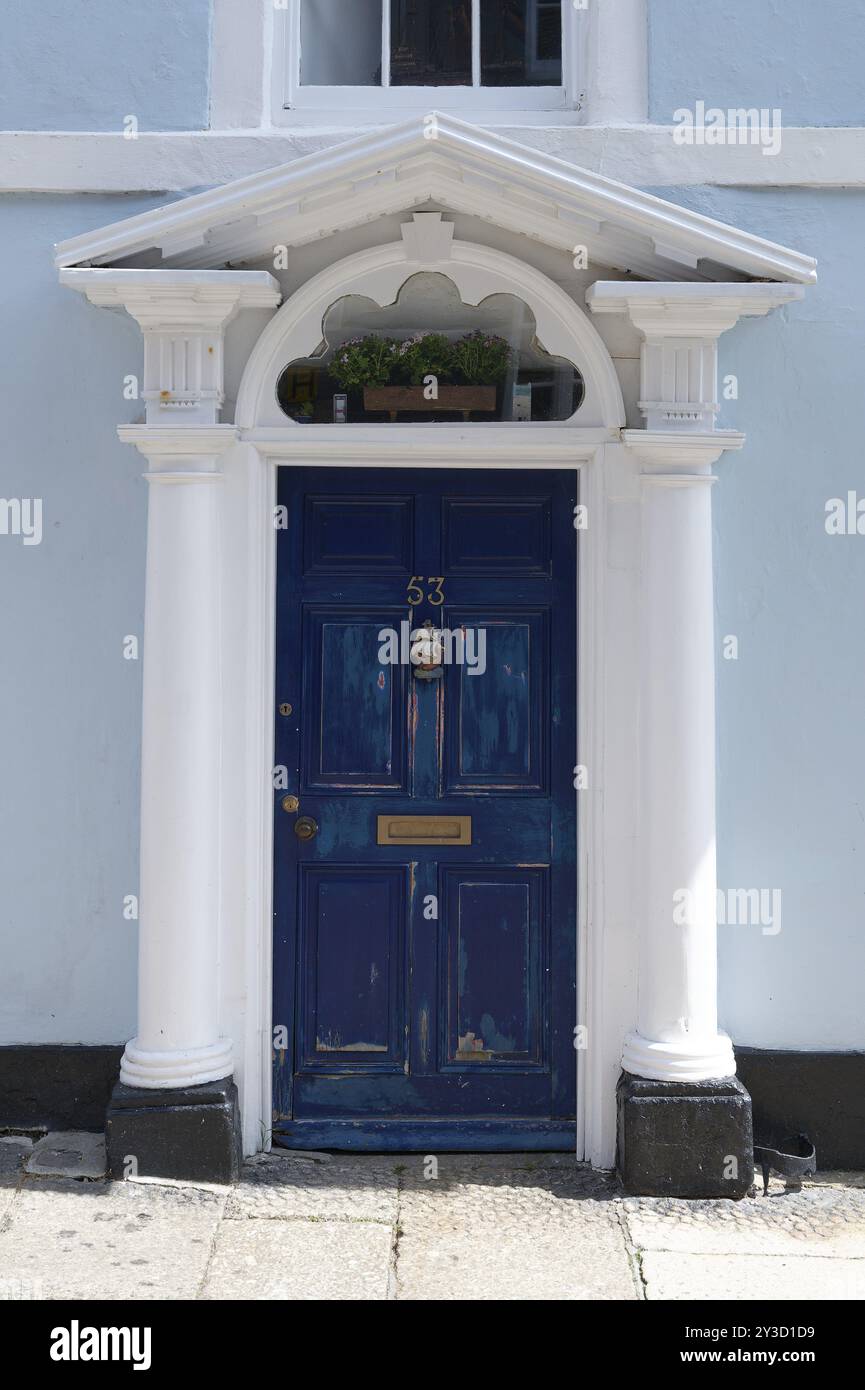 Door, The Old Custom House, 53 Chapel Street, Penzance, England, UK ...