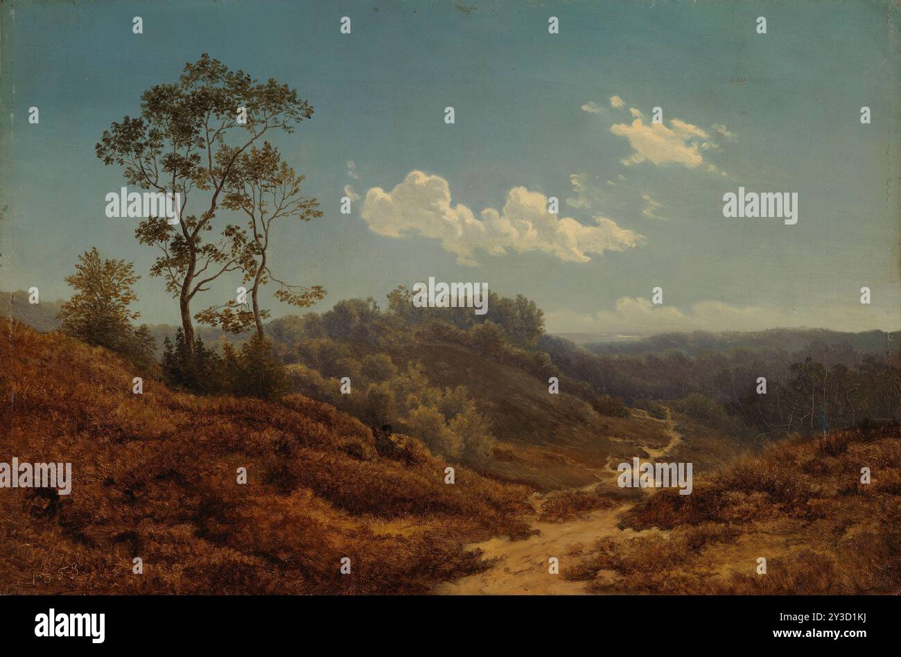 Landscape Study, a copy after Albert Flamm, 1858 Stock Photo - Alamy