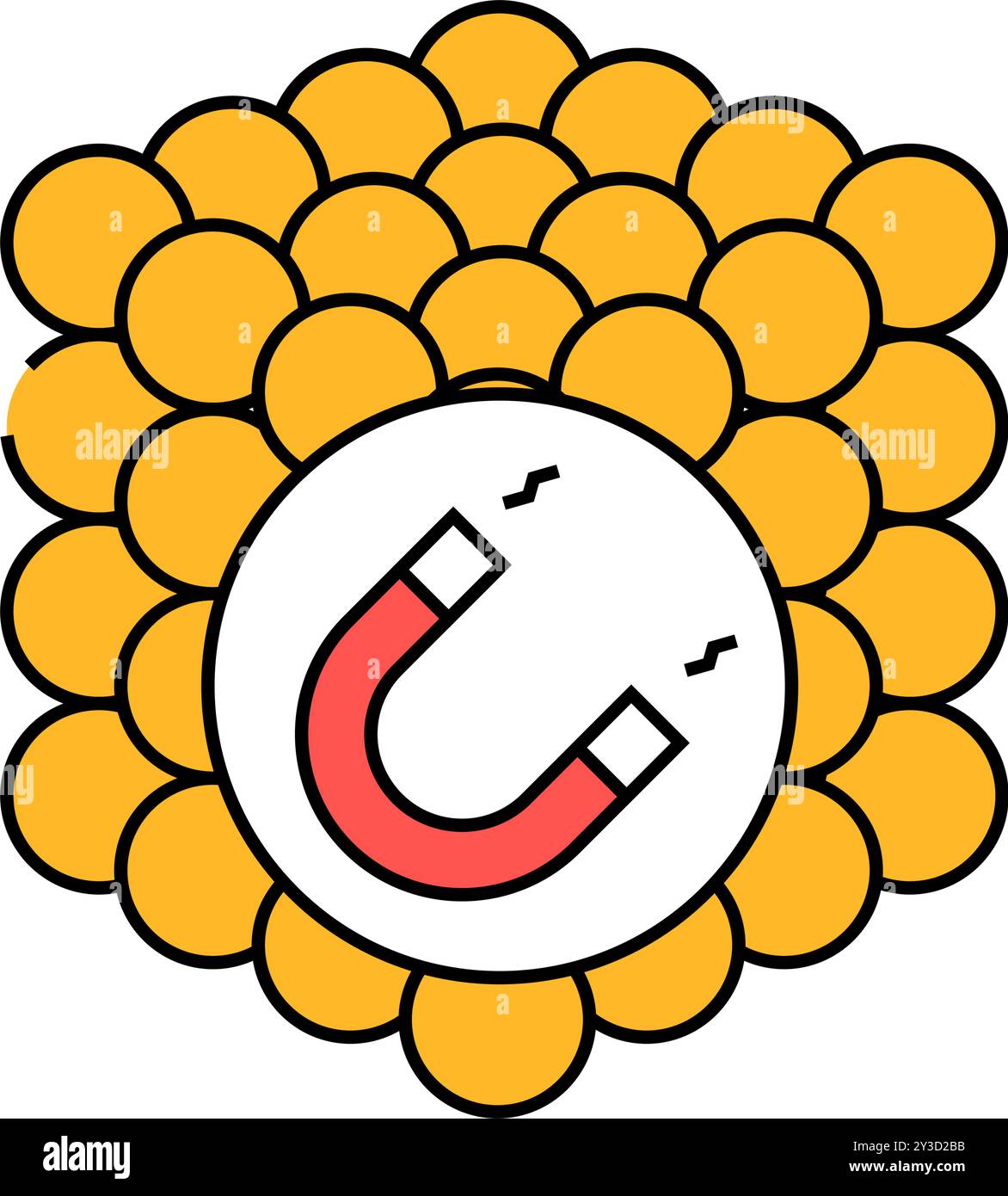 magnetic balls fidget toy icon color illustration Stock Vector Image ...