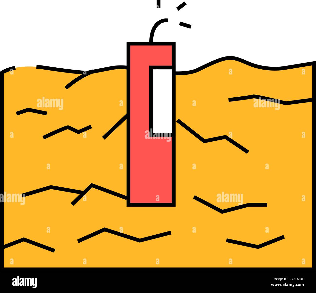 rock blasting mining icon color illustration Stock Vector Image & Art ...