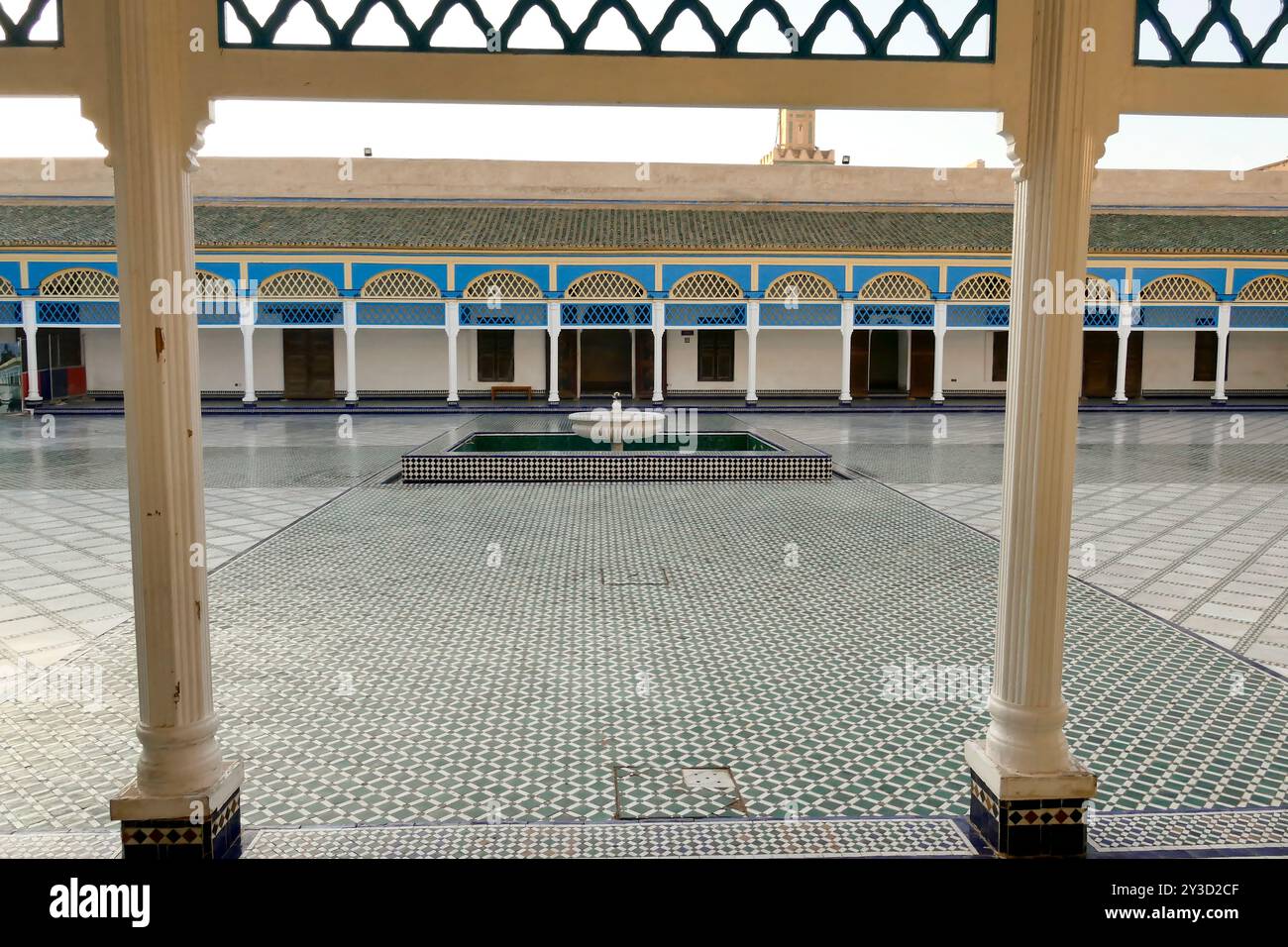 El Bahia Palace, Marrakesh, Imperial city of Morocco Stock Photo - Alamy