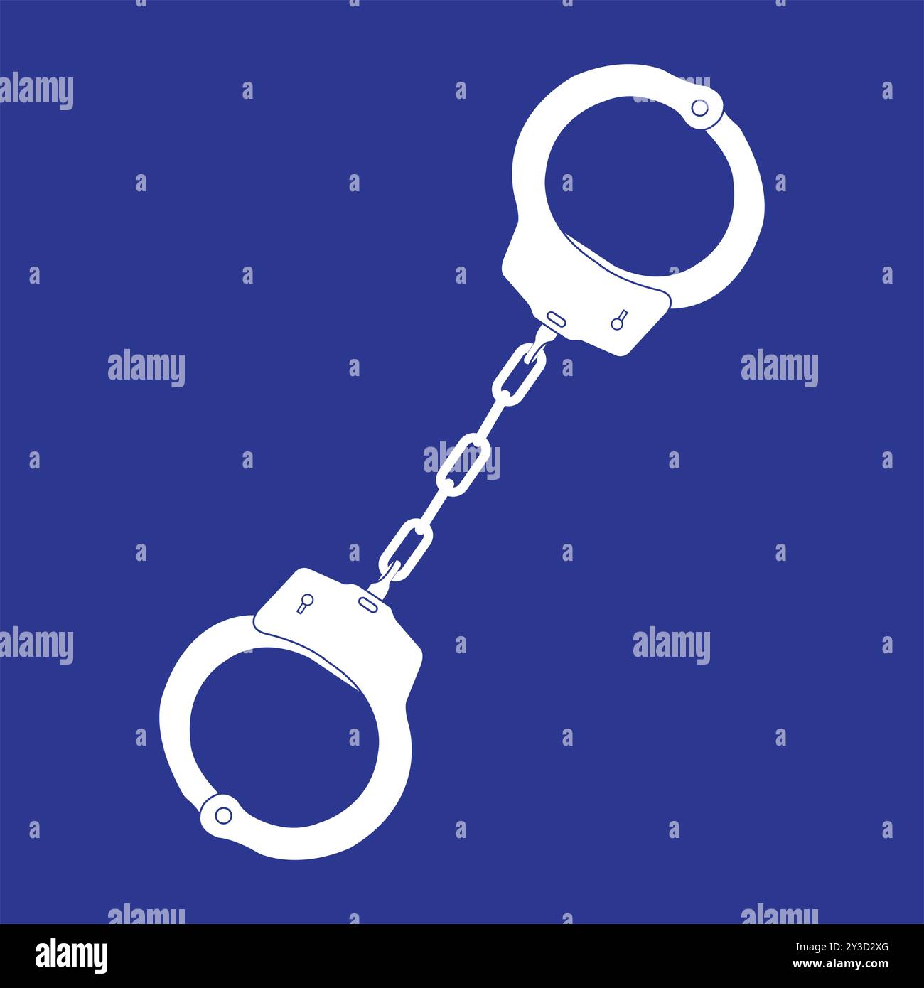 handcuffs icon vector illustration symbol design Stock Vector Image ...