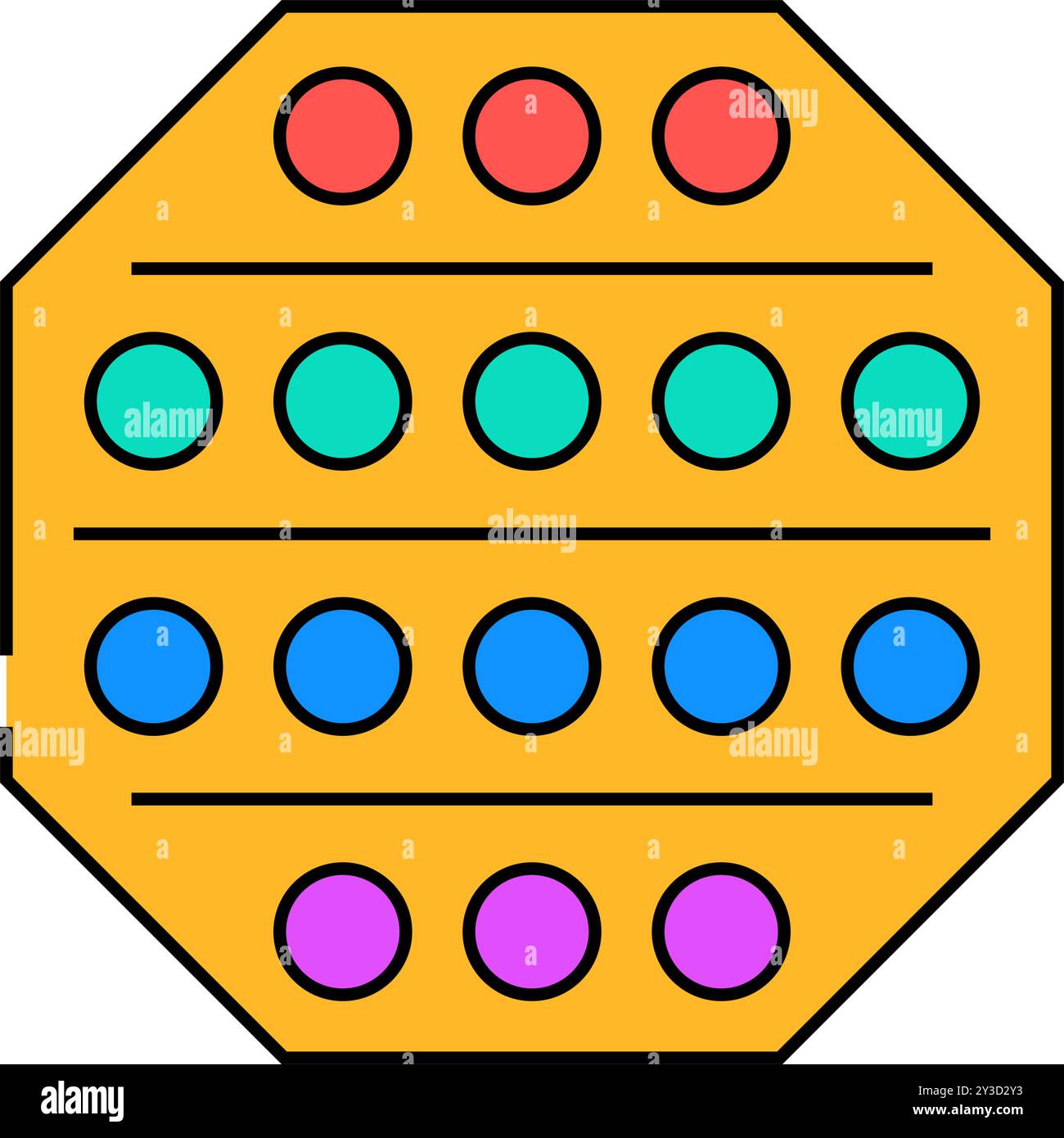 pop bubble fidget toy icon color illustration Stock Vector Image & Art ...