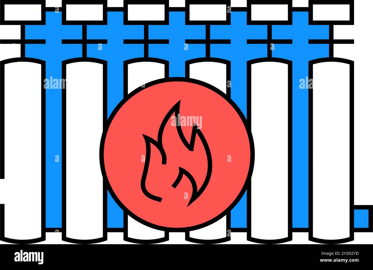 radiator icon color illustration Stock Vector Image & Art - Alamy
