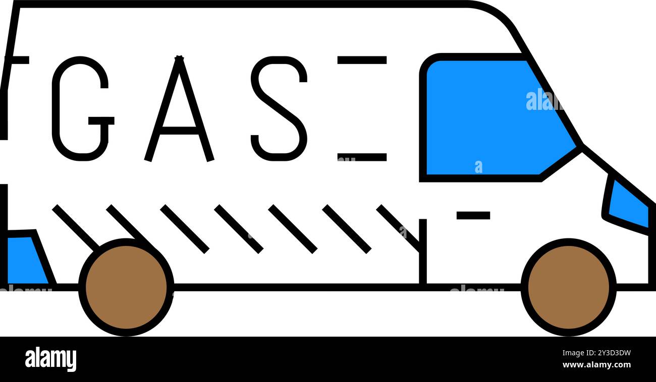 emergency gas service icon color illustration Stock Vector Image & Art ...