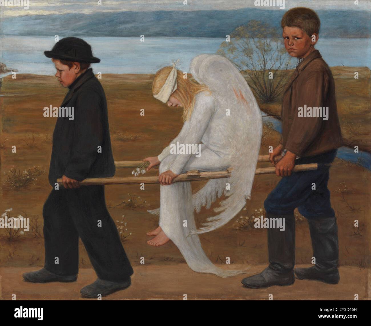 The Wounded Angel, 1903 Stock Photo - Alamy