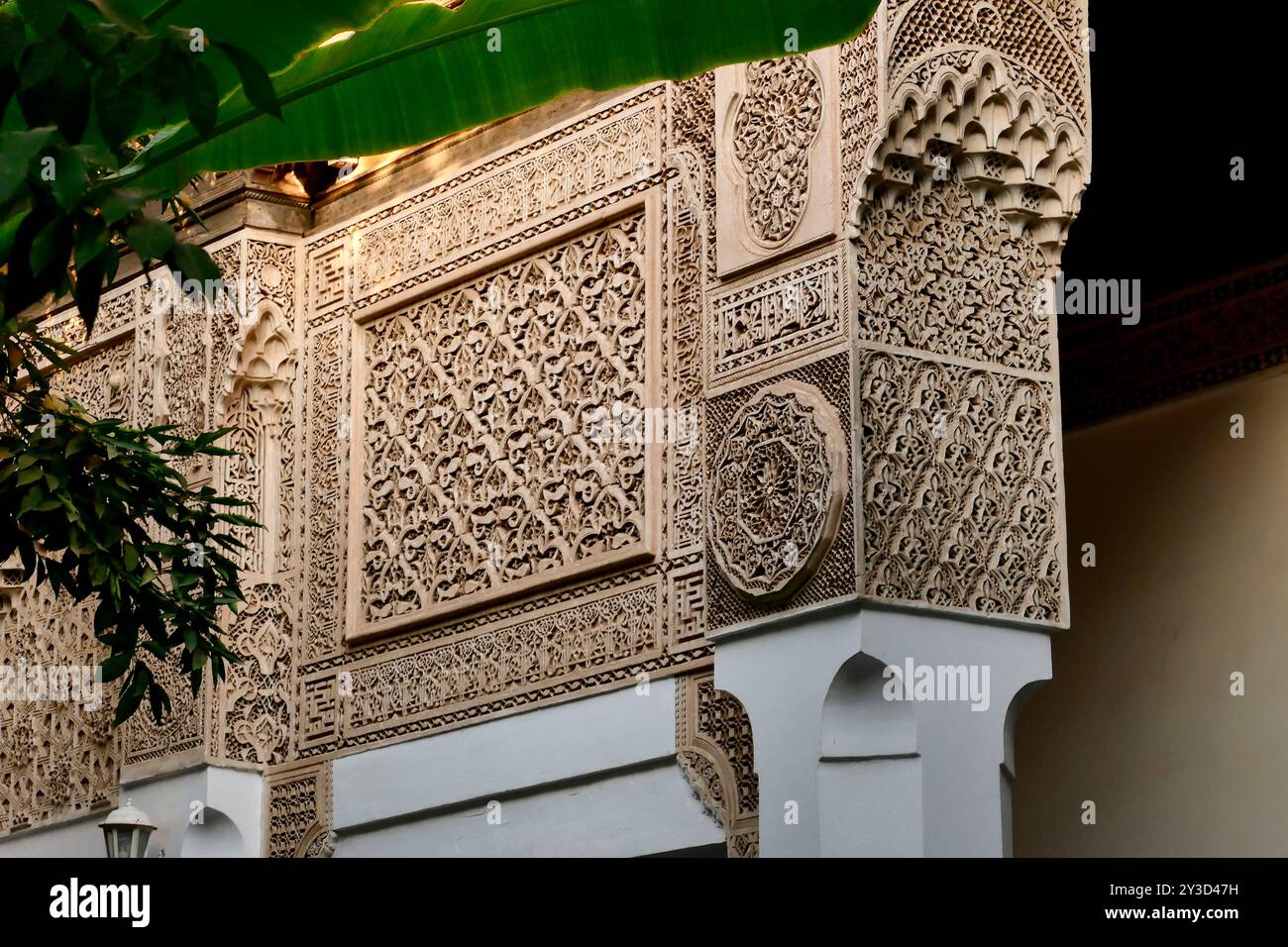 El Bahia Palace, Marrakesh, Imperial city of Morocco Stock Photo - Alamy