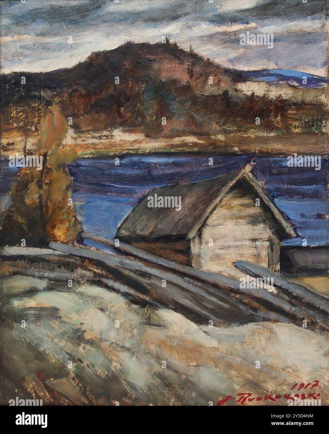 Autumn landscape, 1917 Stock Photo - Alamy