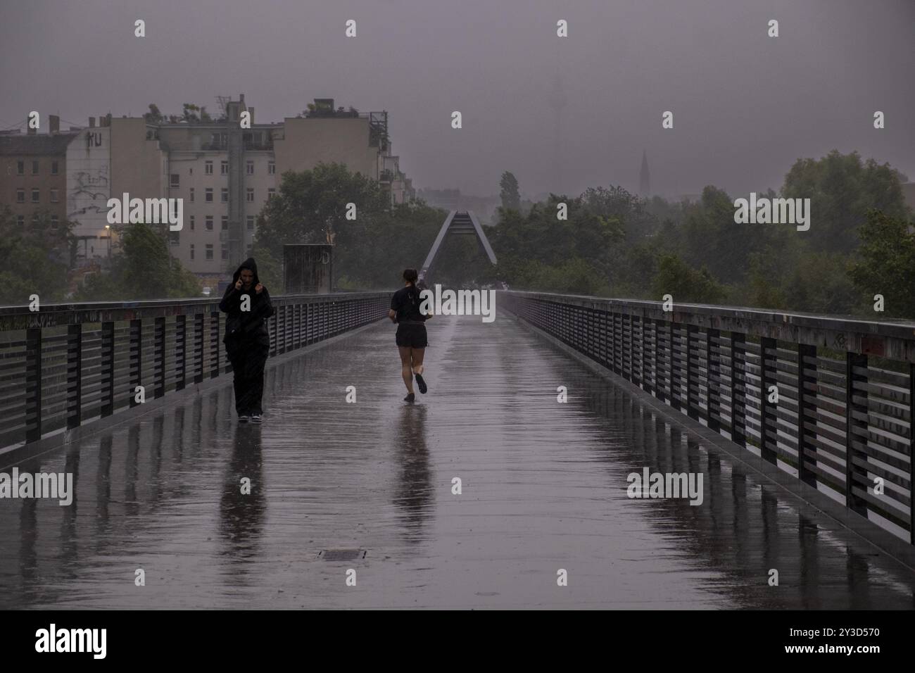 Pylon in the rain hi-res stock photography and images - Alamy