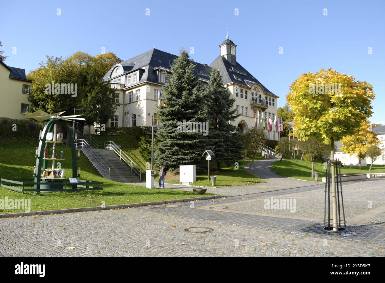 Town Hall, Klingenthal, Germany, Europe Stock Photo - Alamy