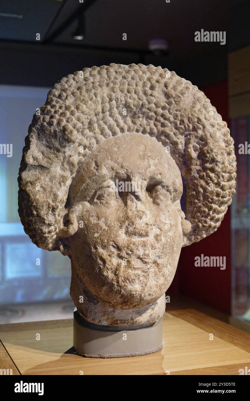 Interior view, hairstyle, head, People of Aquae Sulis, The Roman Baths ...