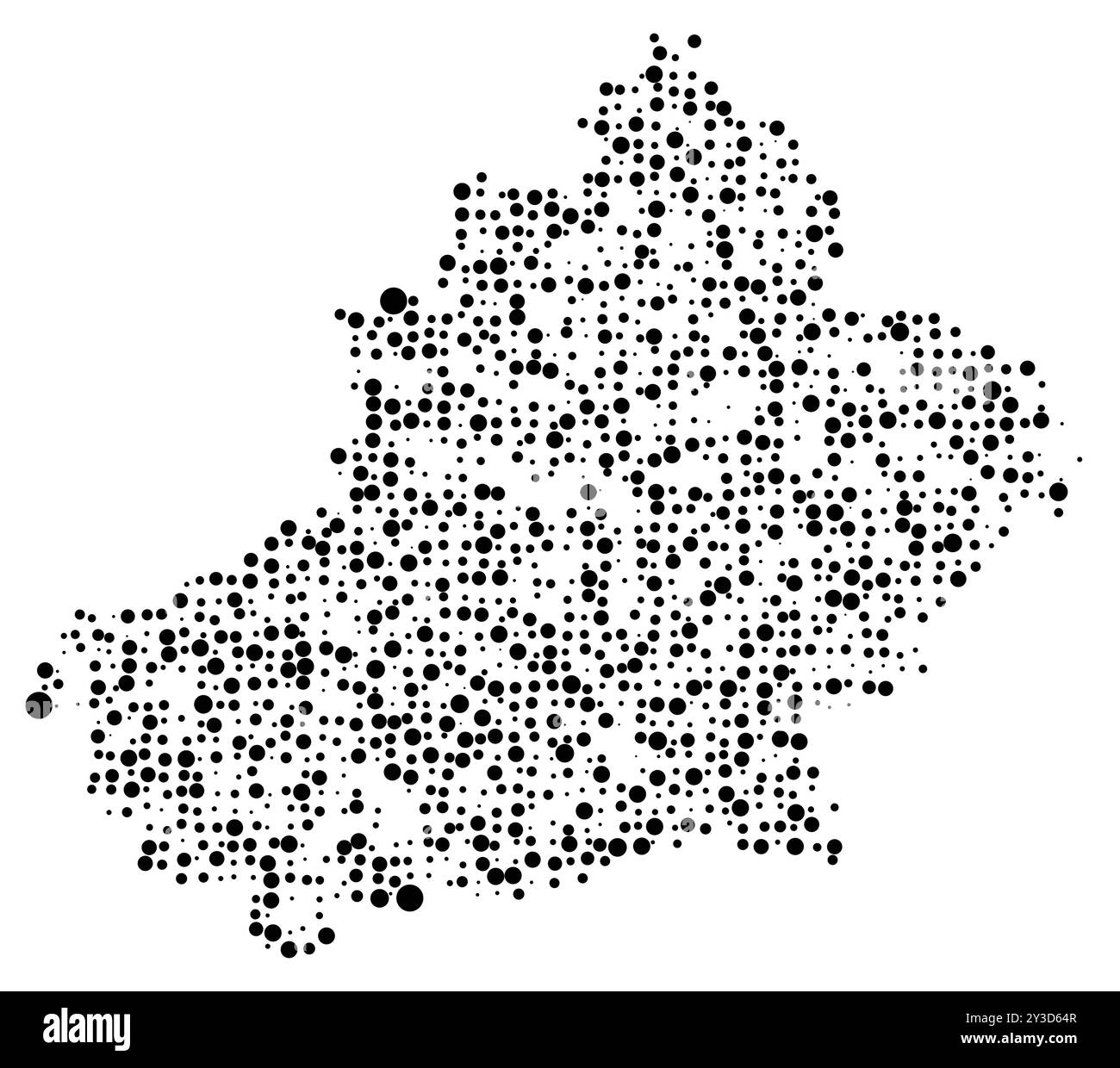 Symbol Map of the Autonomous Region Xinjiang (People's Republic of ...