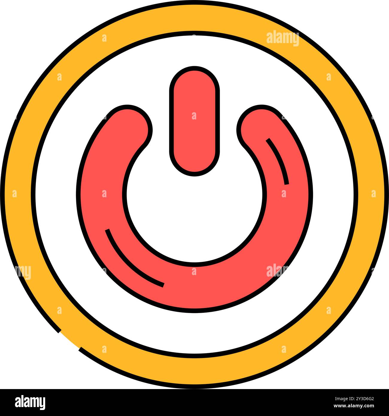 power off icon color illustration Stock Vector Image & Art - Alamy