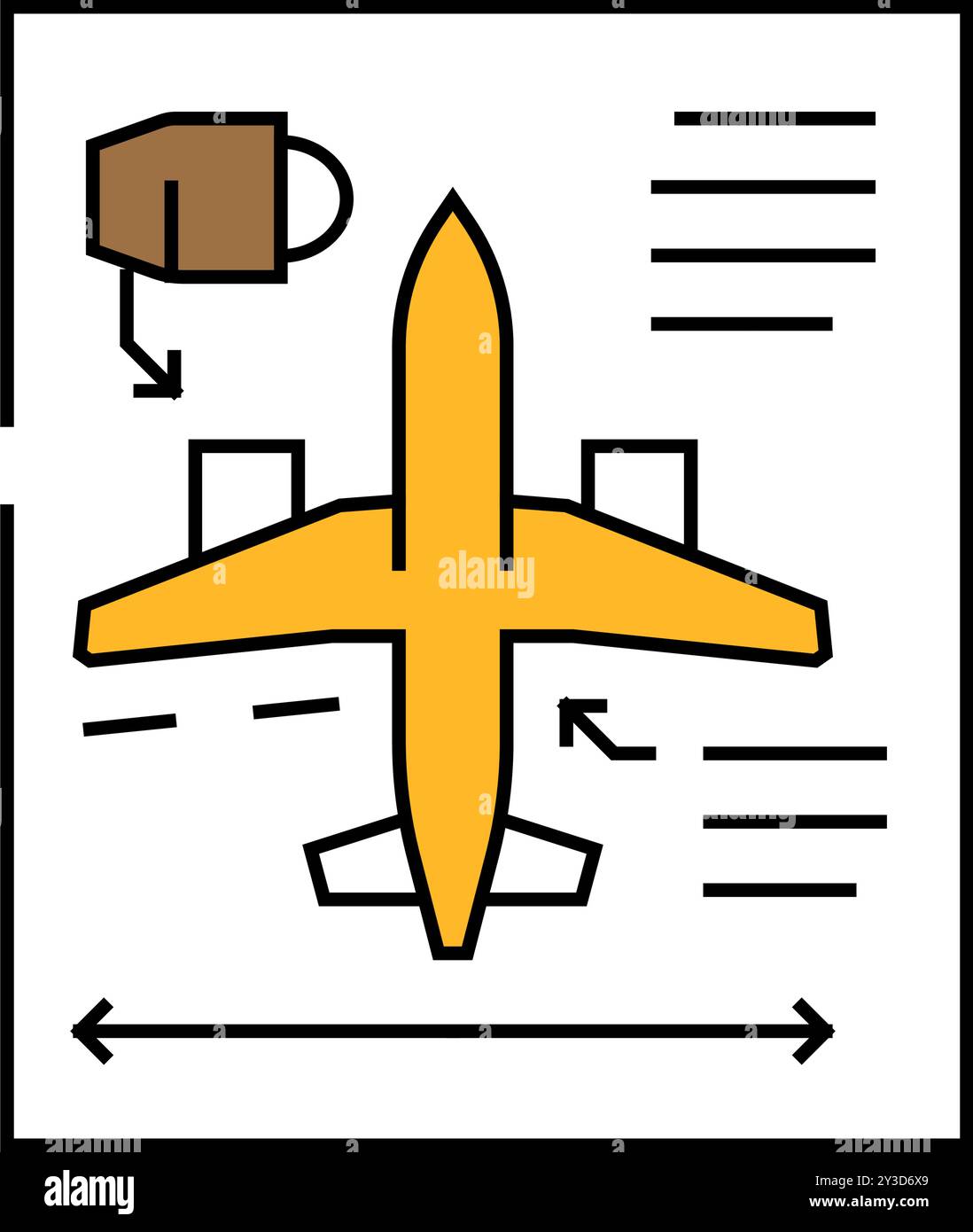 aircraft design aeronautical engineer icon color illustration Stock ...