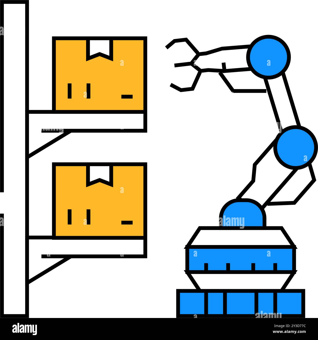 Automated warehouse autonomous delivery Cut Out Stock Images & Pictures ...