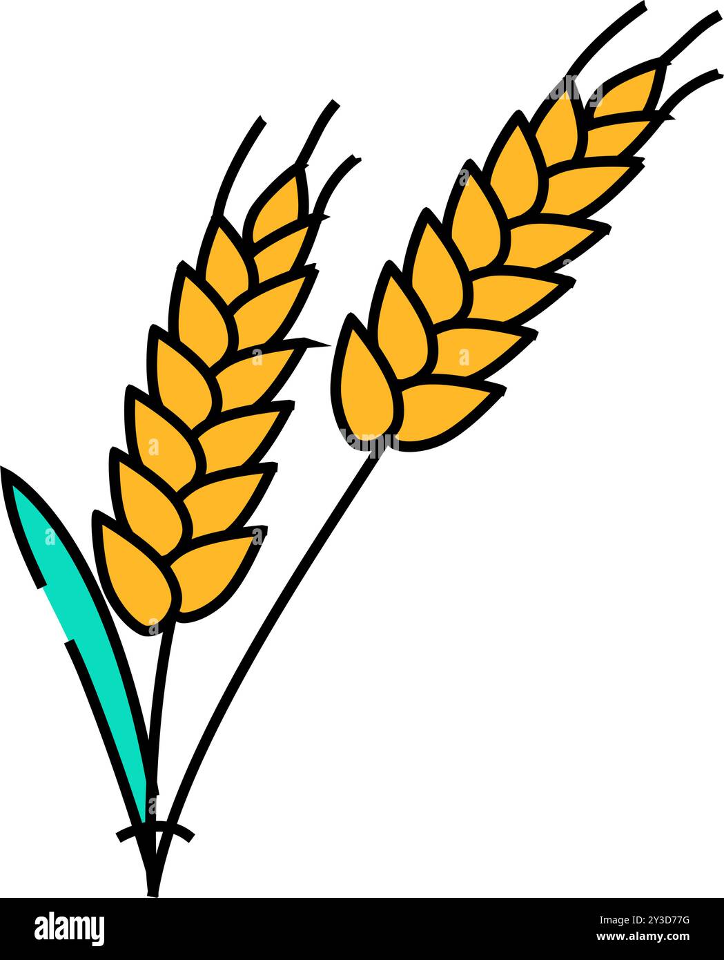 ear barley grain icon color illustration Stock Vector Image & Art - Alamy