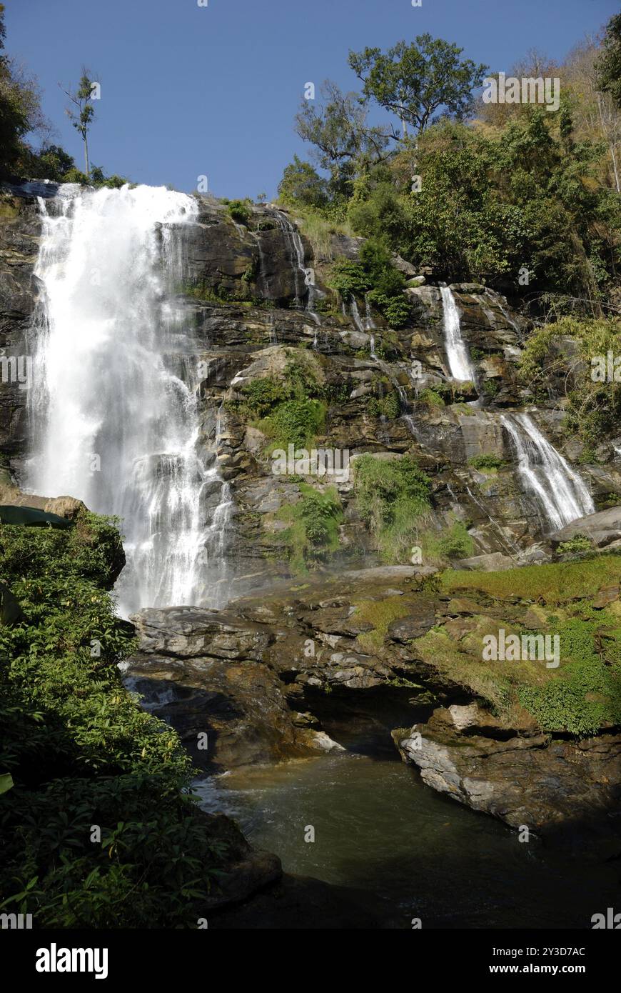 Wachirathan Waterfall, Doi Inthanon National Park, Thailand, Asia Stock ...