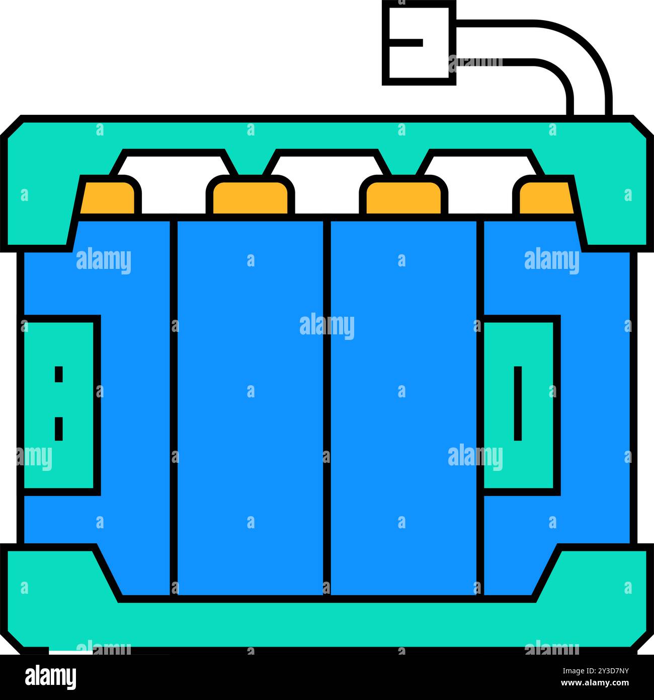 battery pack energy storage icon color illustration Stock Vector Image ...