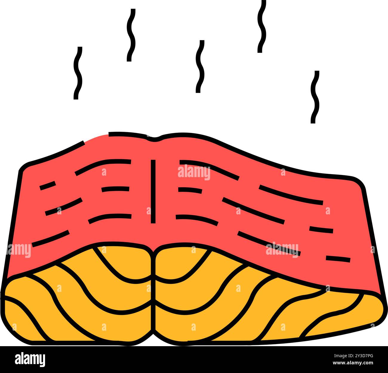 salmon smoked icon color illustration Stock Vector Image & Art - Alamy
