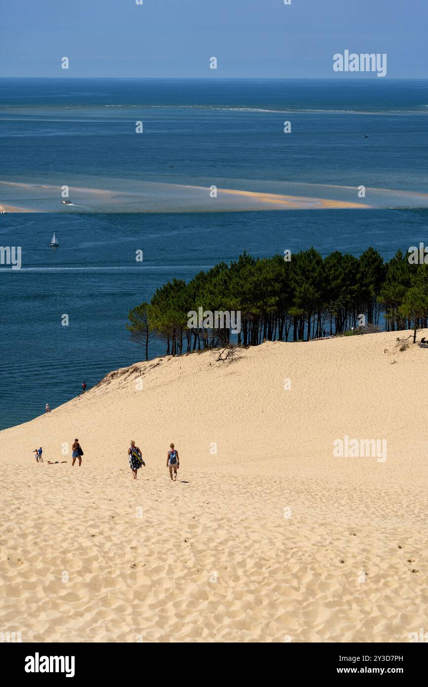 Dune du Pilat, France - the biggest sand dunes in Europe Stock Photo ...