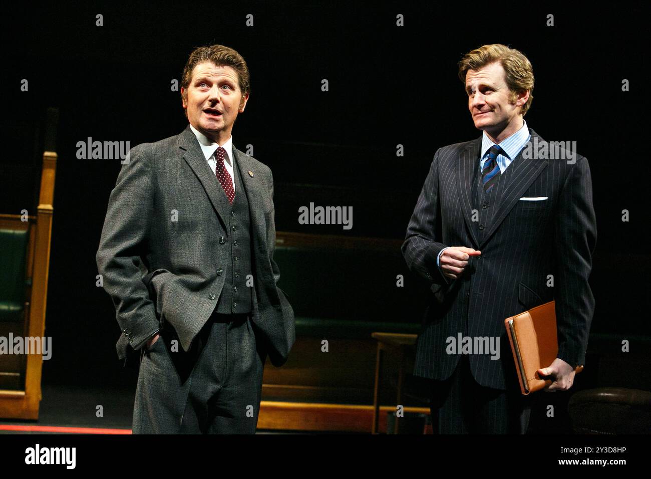 l-r: Reece Dinsdale (Walter Harrison), Charles Edwards (Jack Weatherill ...