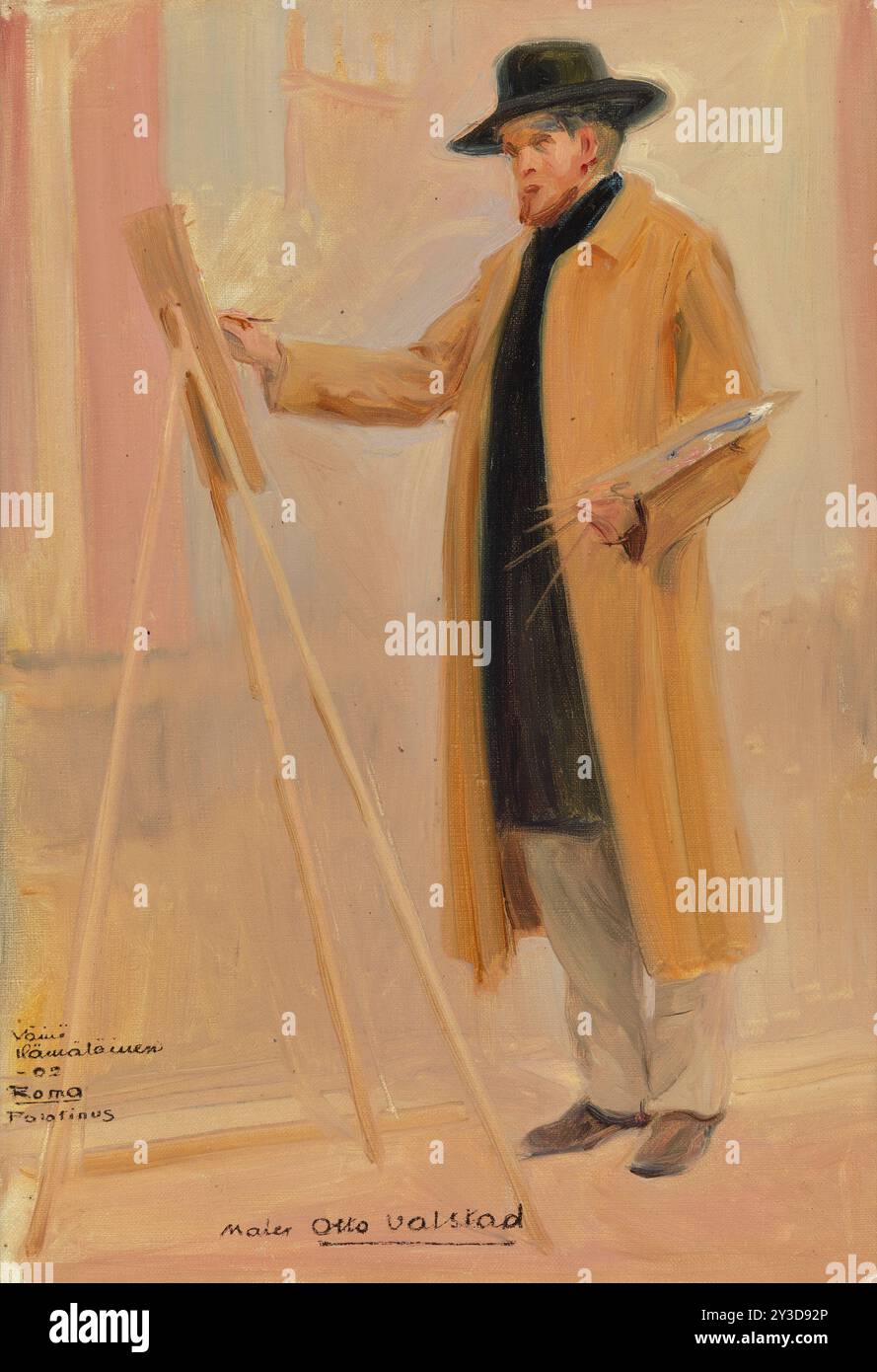 Portrait of the Painter Otto Valstad, 1902 Stock Photo - Alamy