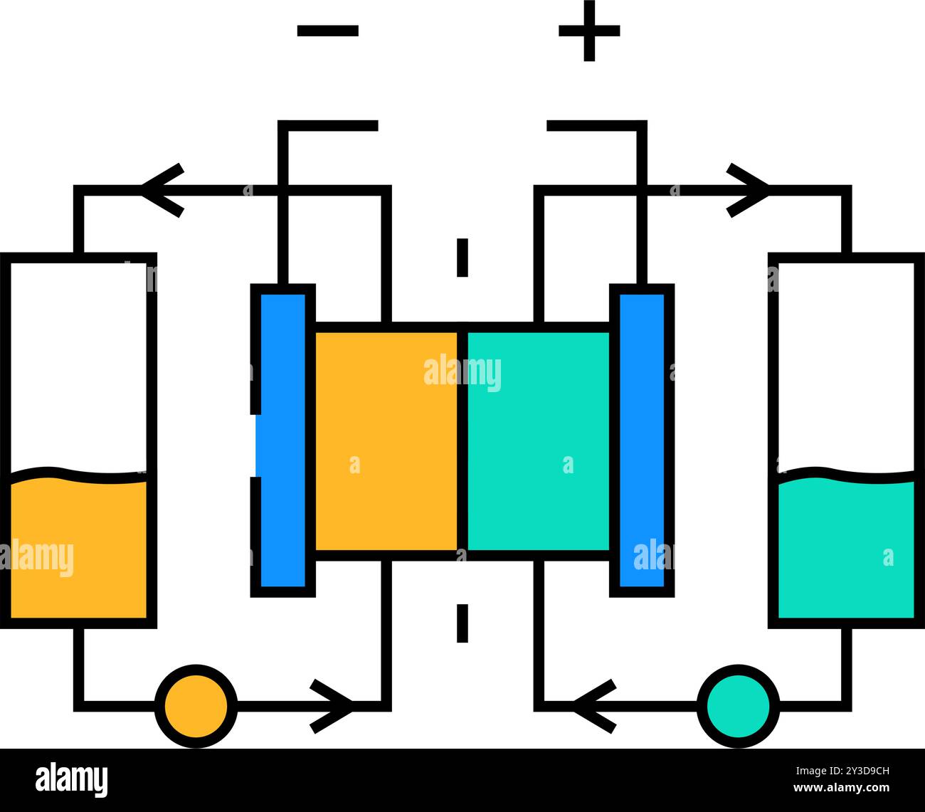 hybrid storage system icon color illustration Stock Vector Image & Art ...