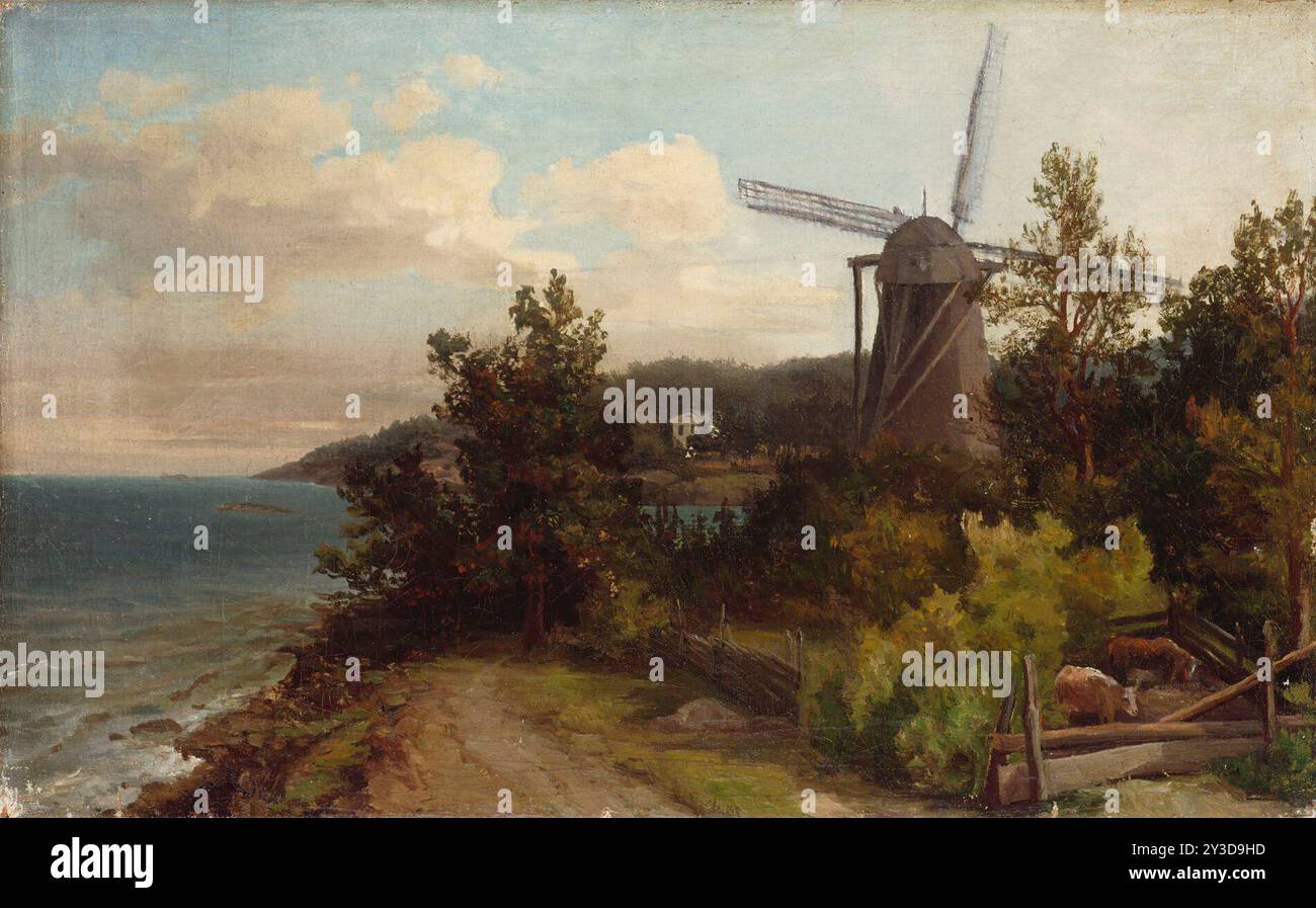 Windmill c1860-1890 Stock Photo - Alamy