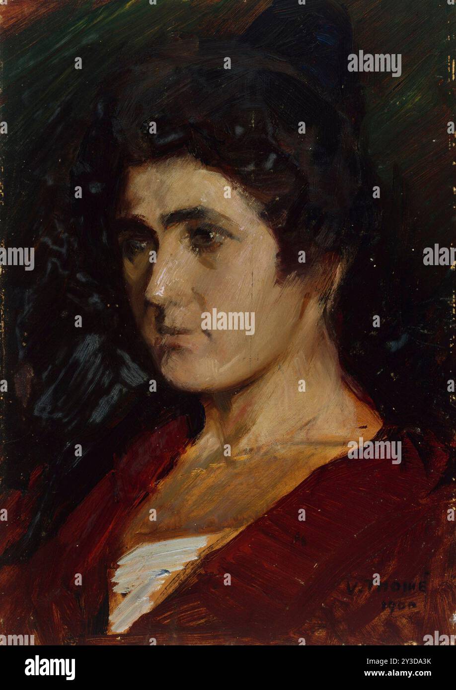 1900 woman oil painting hi-res stock photography and images - Alamy