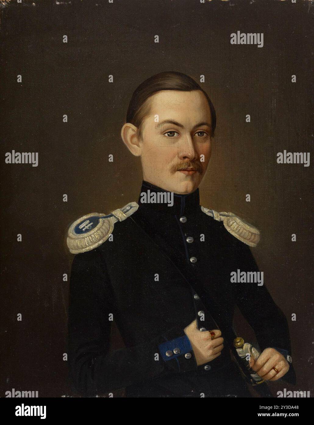 Staff Captain Danielsson, 1844 Stock Photo - Alamy