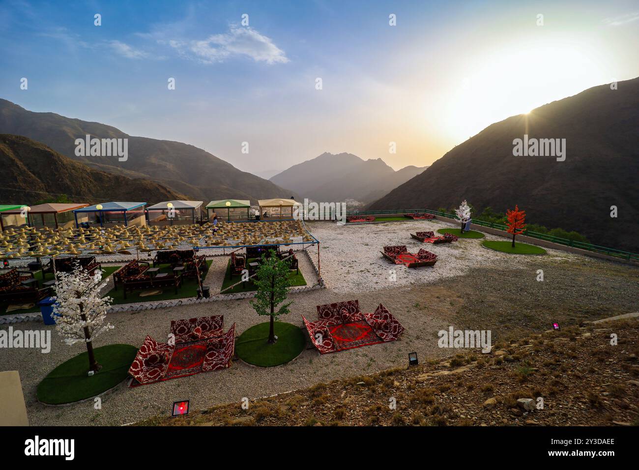 Abha , Saudi Arabia Jul 6 2022: Beautiful tourist places in Abha city ...