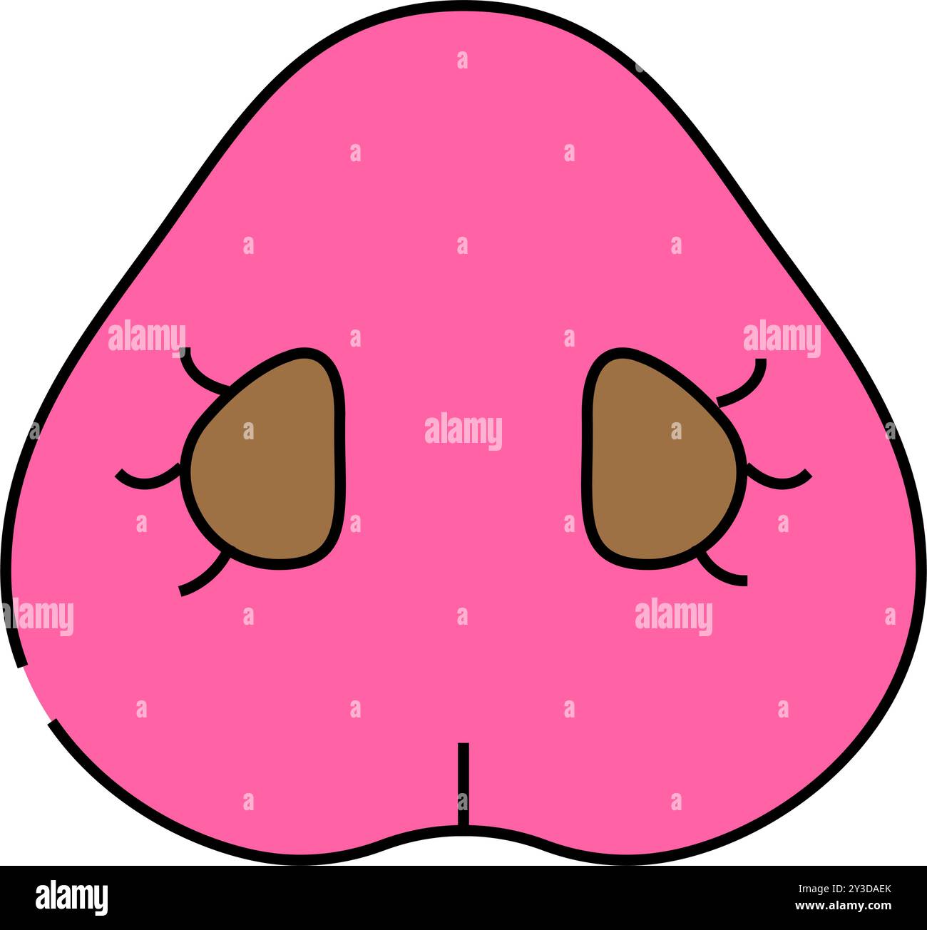 nose pig animal icon color illustration Stock Vector Image & Art - Alamy