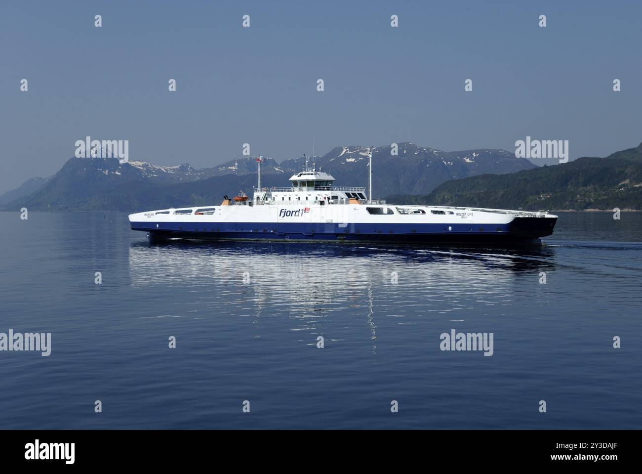 Car ferry Moldefjord, Molde, Moere og Romsdal, Norway, Europe Stock ...
