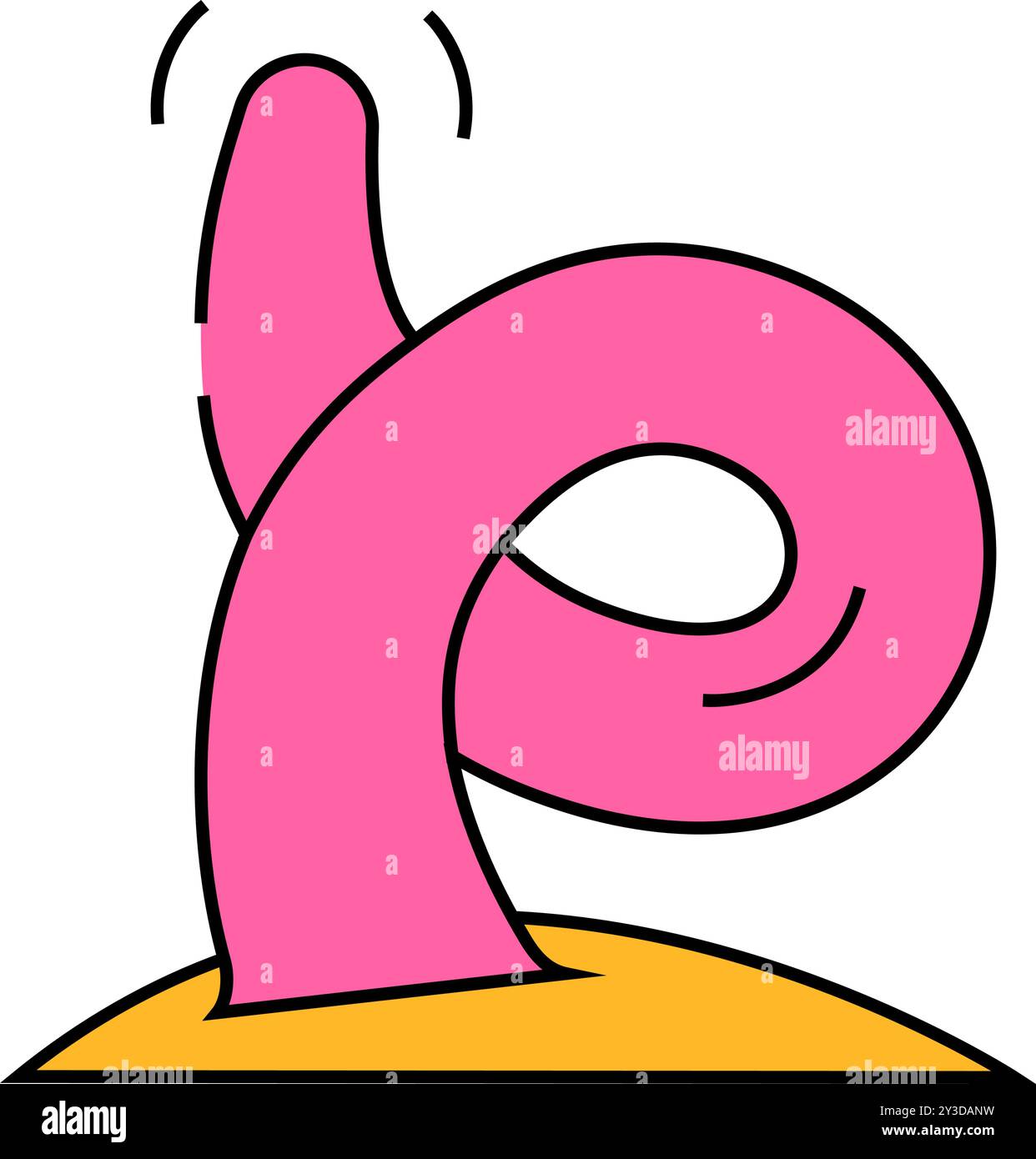 curly tail pig icon color illustration Stock Vector Image & Art - Alamy