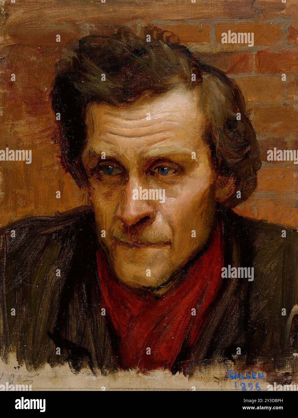 Head of a Man, study for the painting By the River of Tuonela, 1902 ...