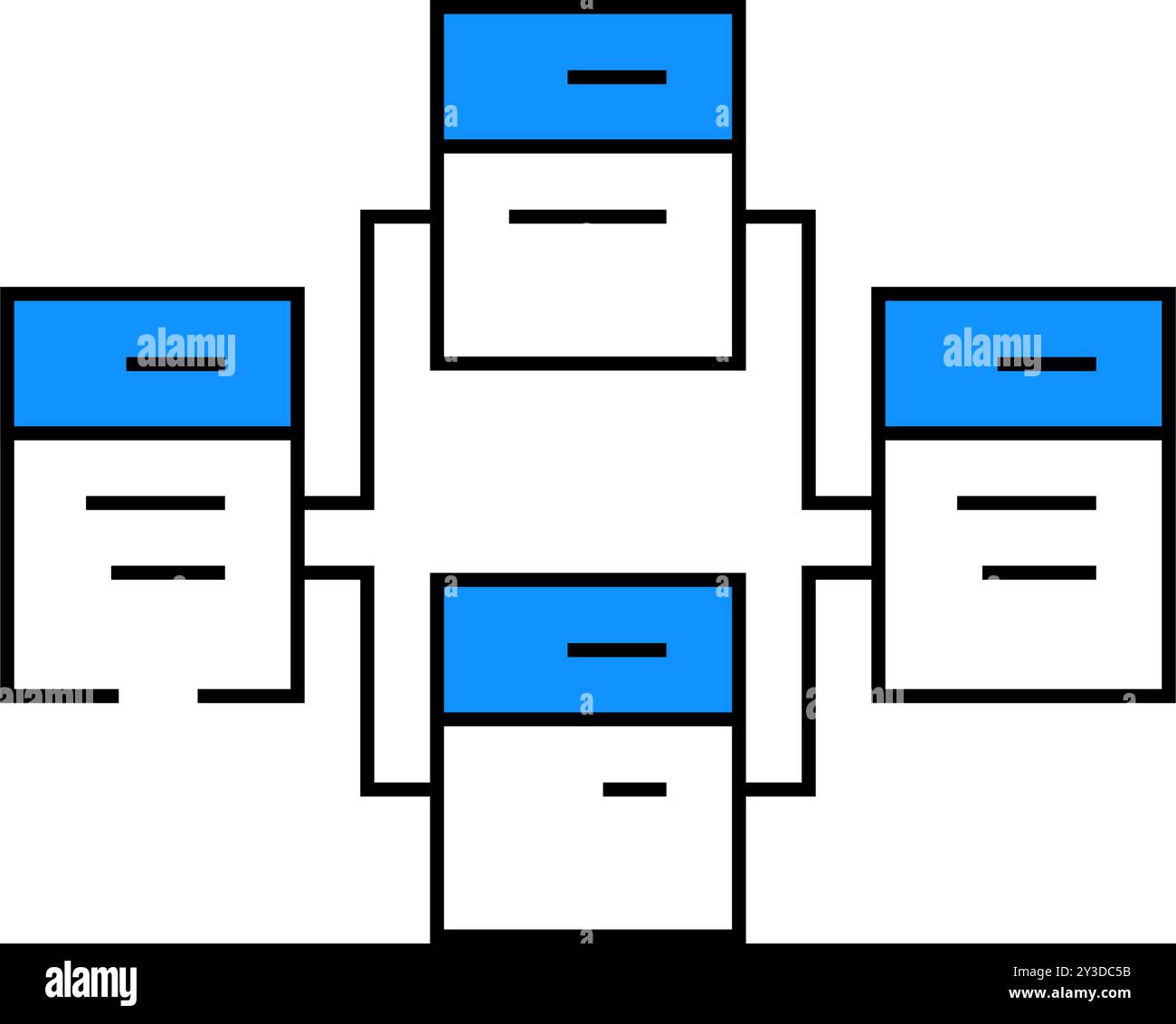 relational database icon color illustration Stock Vector Image & Art ...